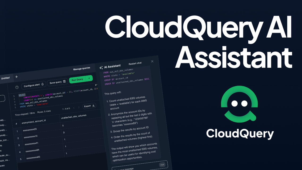 Understand your cloud infra faster using natural language | CloudQuery Blog